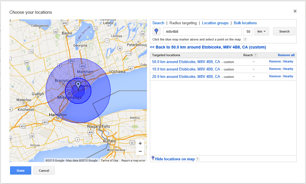 AdWords Location Targeting How To - Ten Thousand Foot View