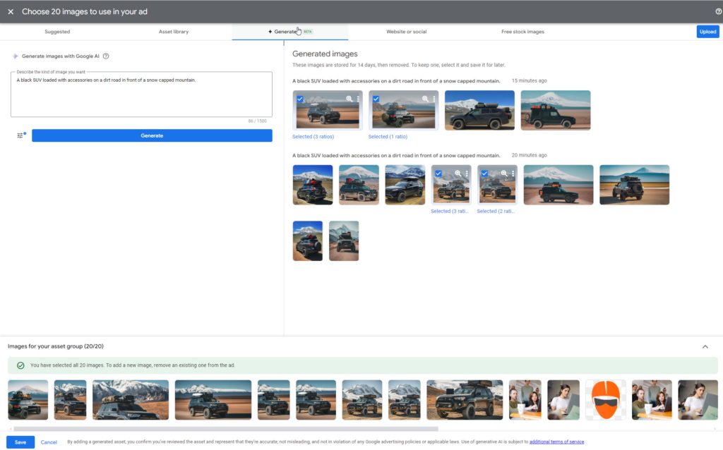 Are Performance-Max AI Generation Tools Any Good? - Ten Thousand Foot View